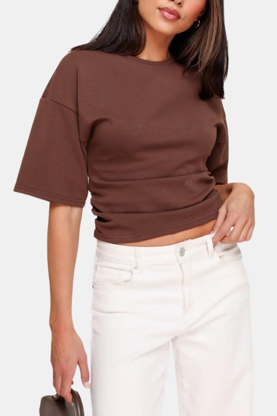 T-Shirt - Fitted Short Sleeve Cotton Blend Style – Modesia
